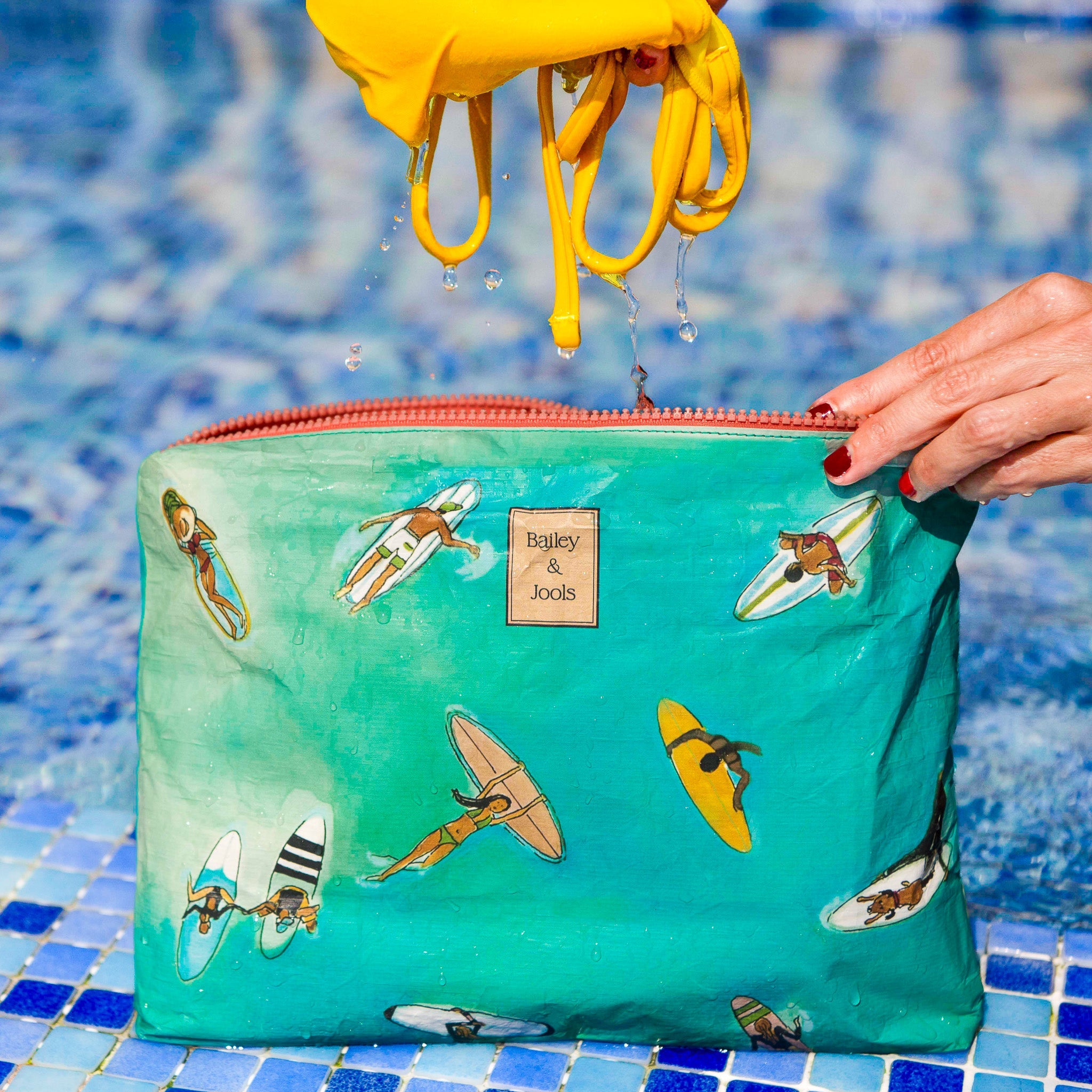 Shop Splash Safe Pouches | Big Small Pouch Bag Set | Bailey & Jools